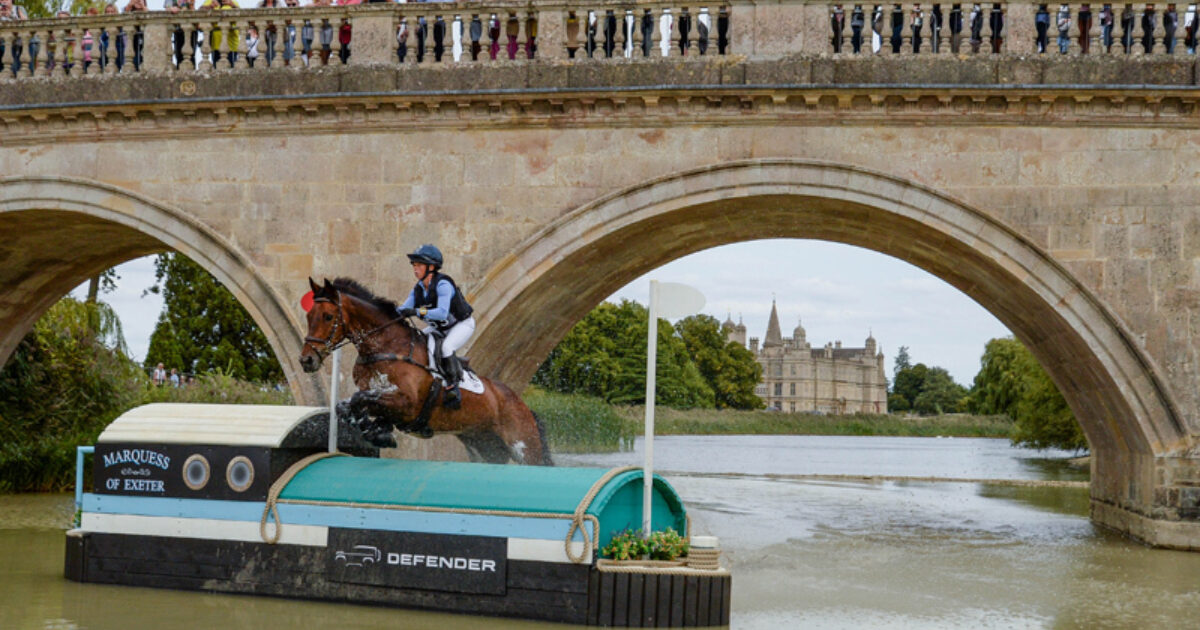 Ros Canter gallops into the lead at… | Defender Burghley Horse Trials